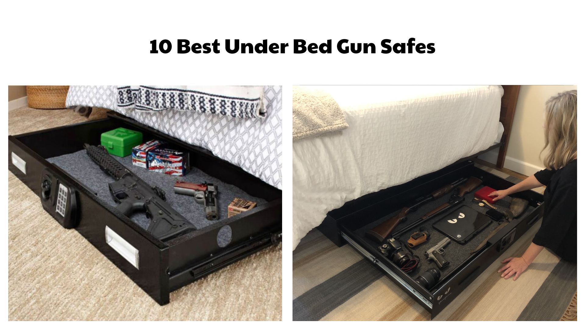10 Best Under Bed Gun Safes for Secure, Discreet Firearm Storage